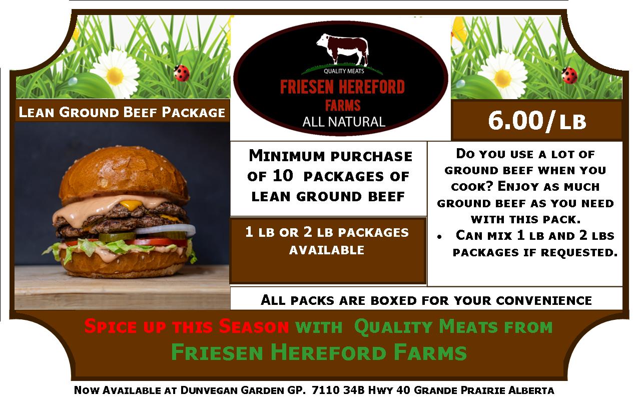 lean beef package | Dunvegan Gardens